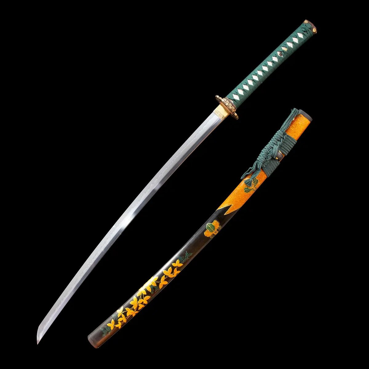 Late Autumn Katana MAKIE Gold Lacquer Scabbard