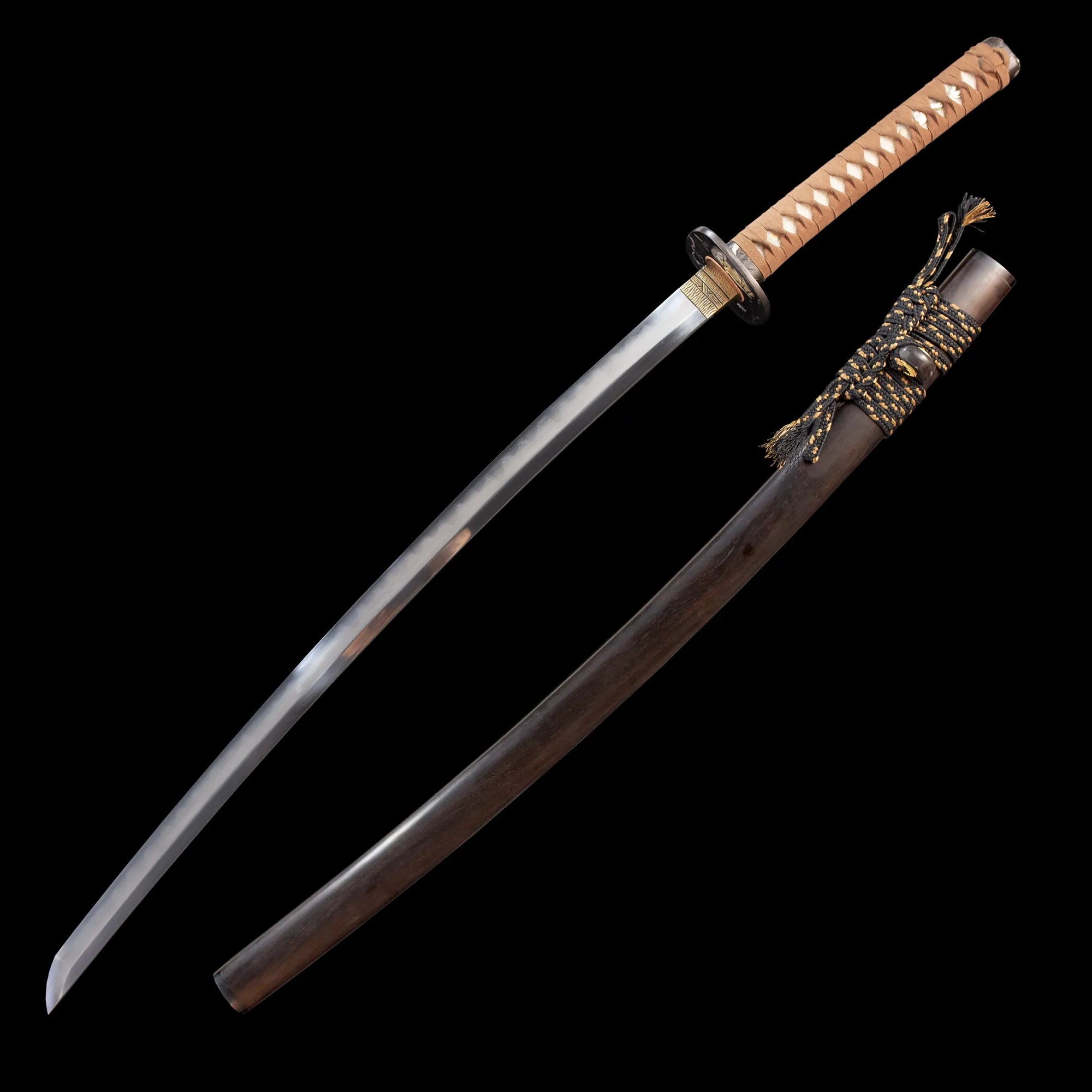 Black Katana Dao Yin Ebony Scabbard